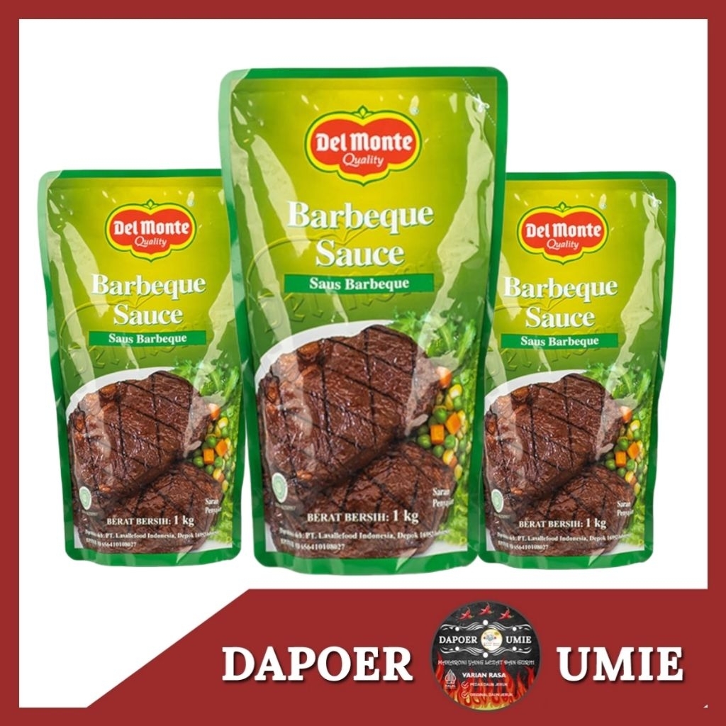Jual Del Monte Saos Barbeque 1 Kg – Saus BBQ Gurih Manis untuk Bakar ...