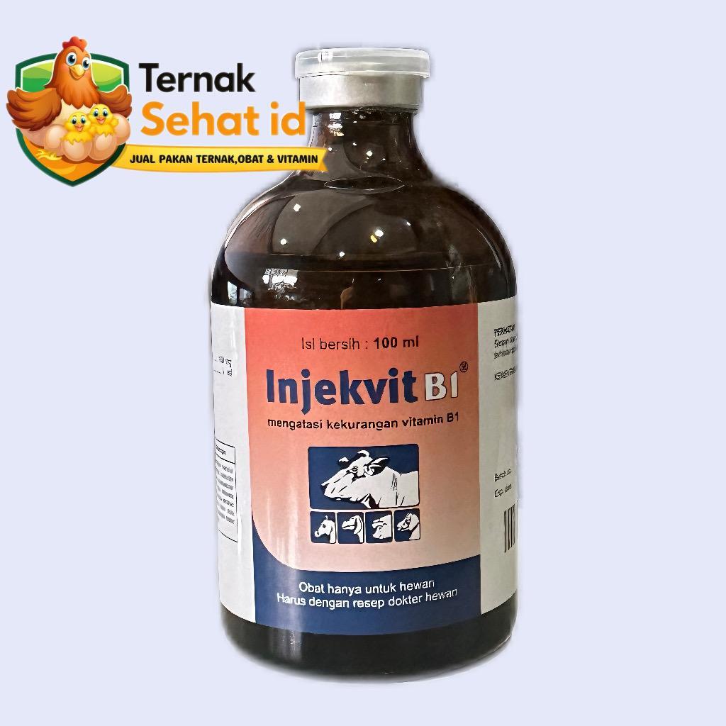 Jual INJEKVIT B1 100ML - Vitamin B1 hewan Sapi Kuda Babi Kambing Ayam ...