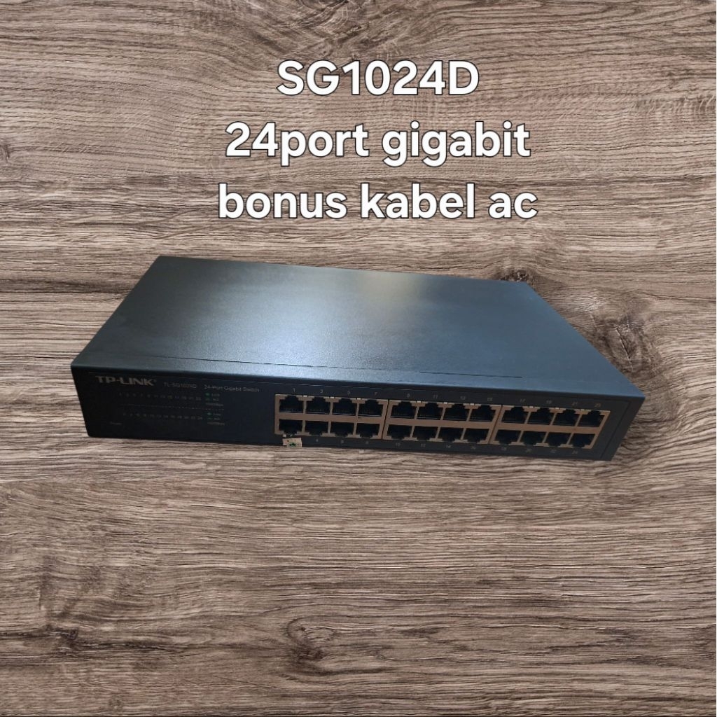 Jual Tp-Link SG1024D gigabit switch +kabel ac | Shopee Indonesia