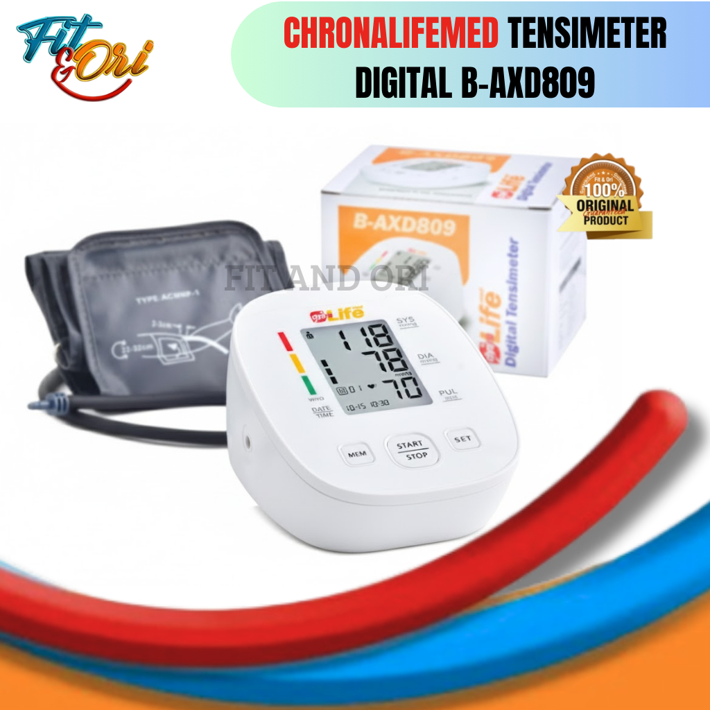 Jual Tensimeter Digital Chronalifemed B-AXD809 Tensi Digital Tensimeter ...