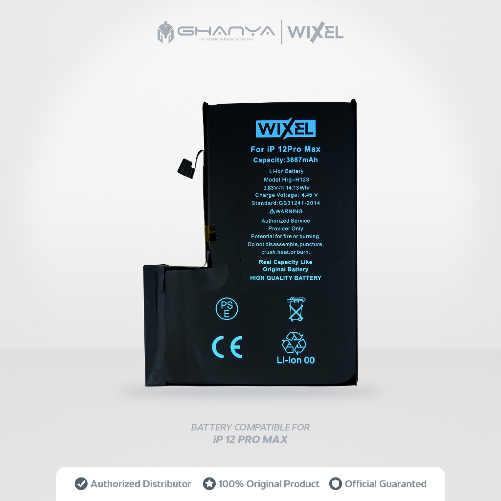 Jual WIXEL Baterai Iphone 12 PRO MAX Batre Batrai Battery Dual Double ...