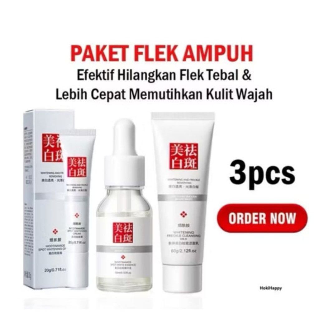 Jual Paket 3 in 1 Skincare Fuyan Efektif Hilangkan Flek dan memutihkan ...