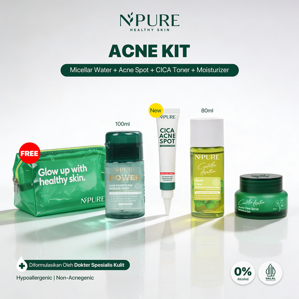 Jual [BUY 4 FREE POUCH JELLY+LOZY HIJAB] LIVE ONLY - NPURE Acne Care ...