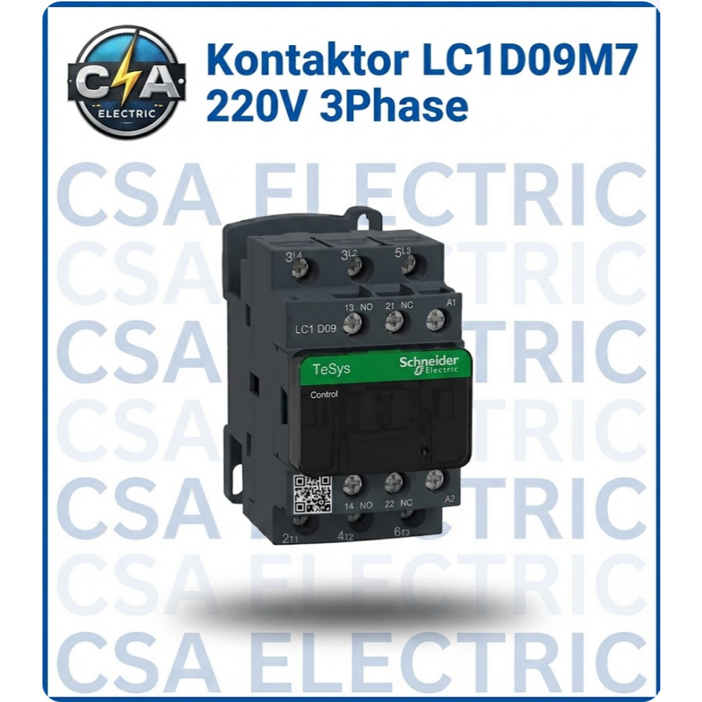 Jual Schneider Electric TeSys Deca Contactor LC1D09M7 - Coil 220V AC ...