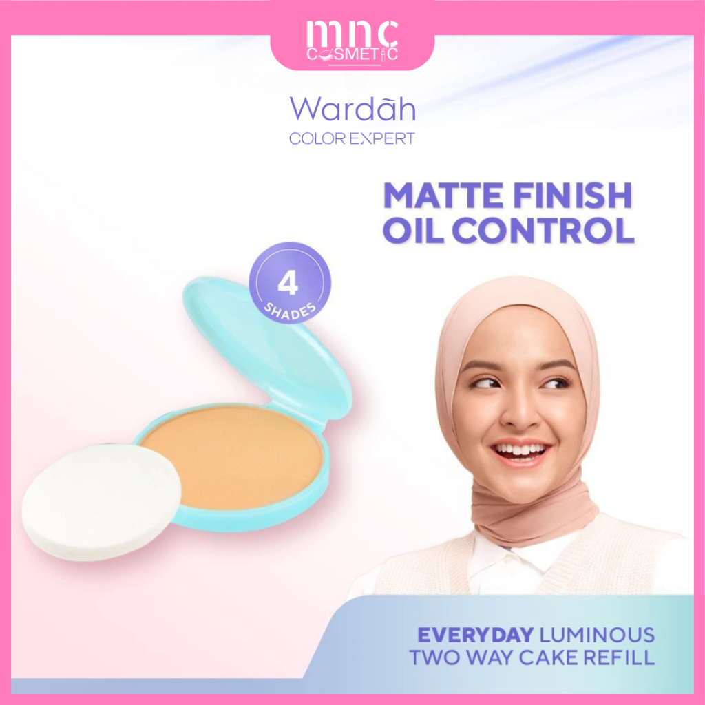 Jual WARDAH - Everyday Luminous Two Way Cake Refill - Bedak Hasil Matte ...