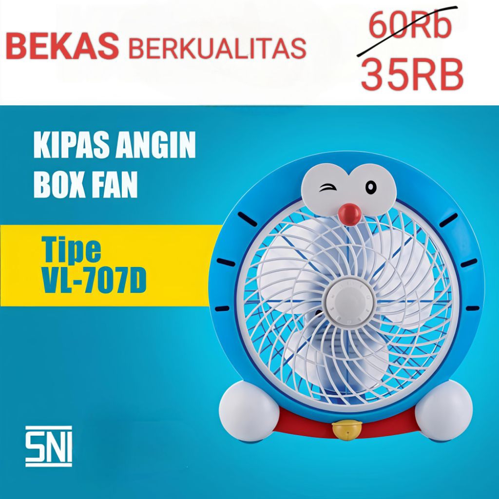 Jual kipas angin doraemon bekas berkualitas/kipas angin karakter/kipas ...