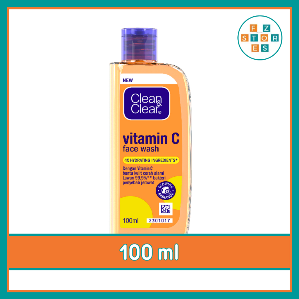 Jual CLEAN & CLEAR VITAMIN C FACE WASH 100 ML | Shopee Indonesia