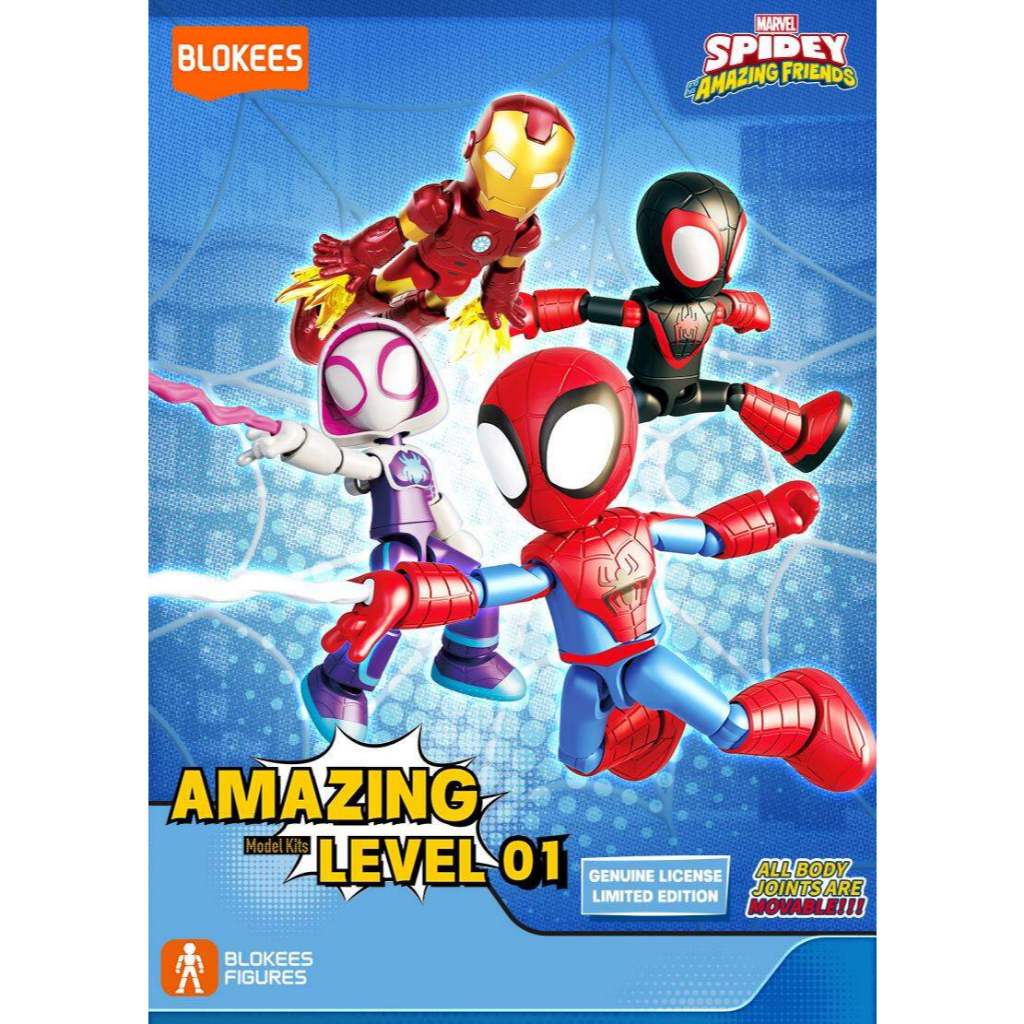 Jual BLOKEES Marvel Spidey Amazing Friends - Amazing Model Kits Level ...