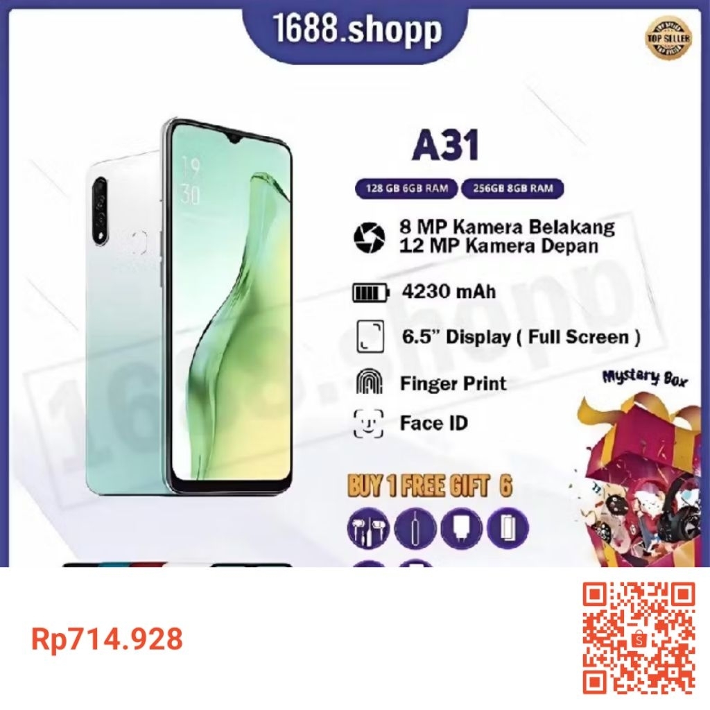 Jual HP OPPO A31 RAM 6/128GB - Layar 6.5 Inci, Baterai Tahan Lama ...