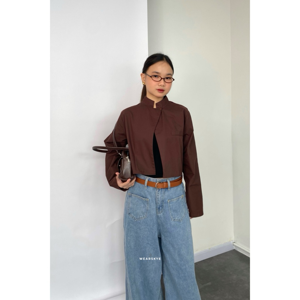 Jual WEARSKYE - Aulia Outer Crop | Shopee Indonesia