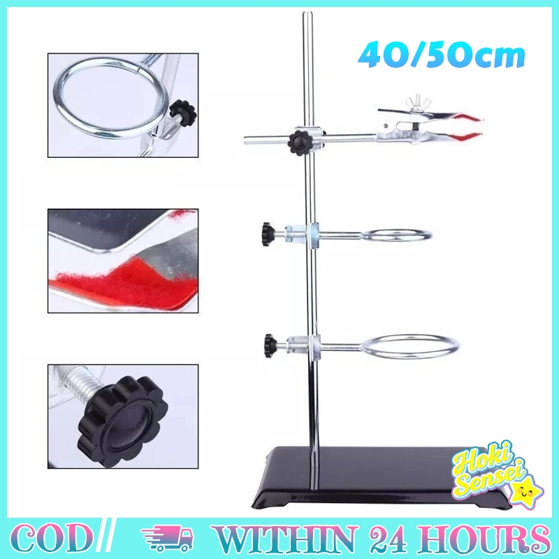 Jual Statif Laboratorium Besi Persegi Set Lengkap Dengan Klem Tabung 2 ...