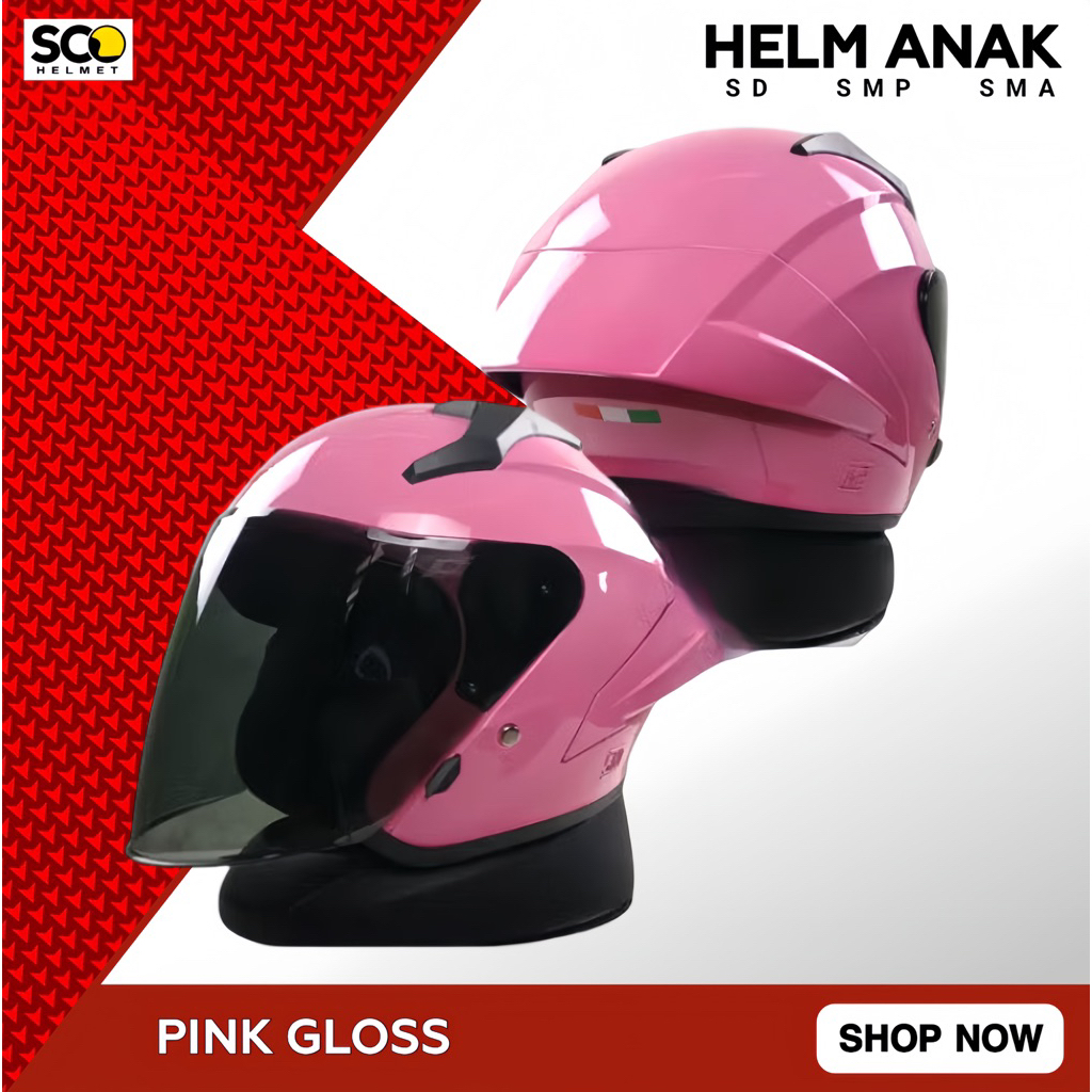 Jual Helm Anak HalfFace SD-SMP-REMAJA Helm Sport Keren Helm Kekinian ...