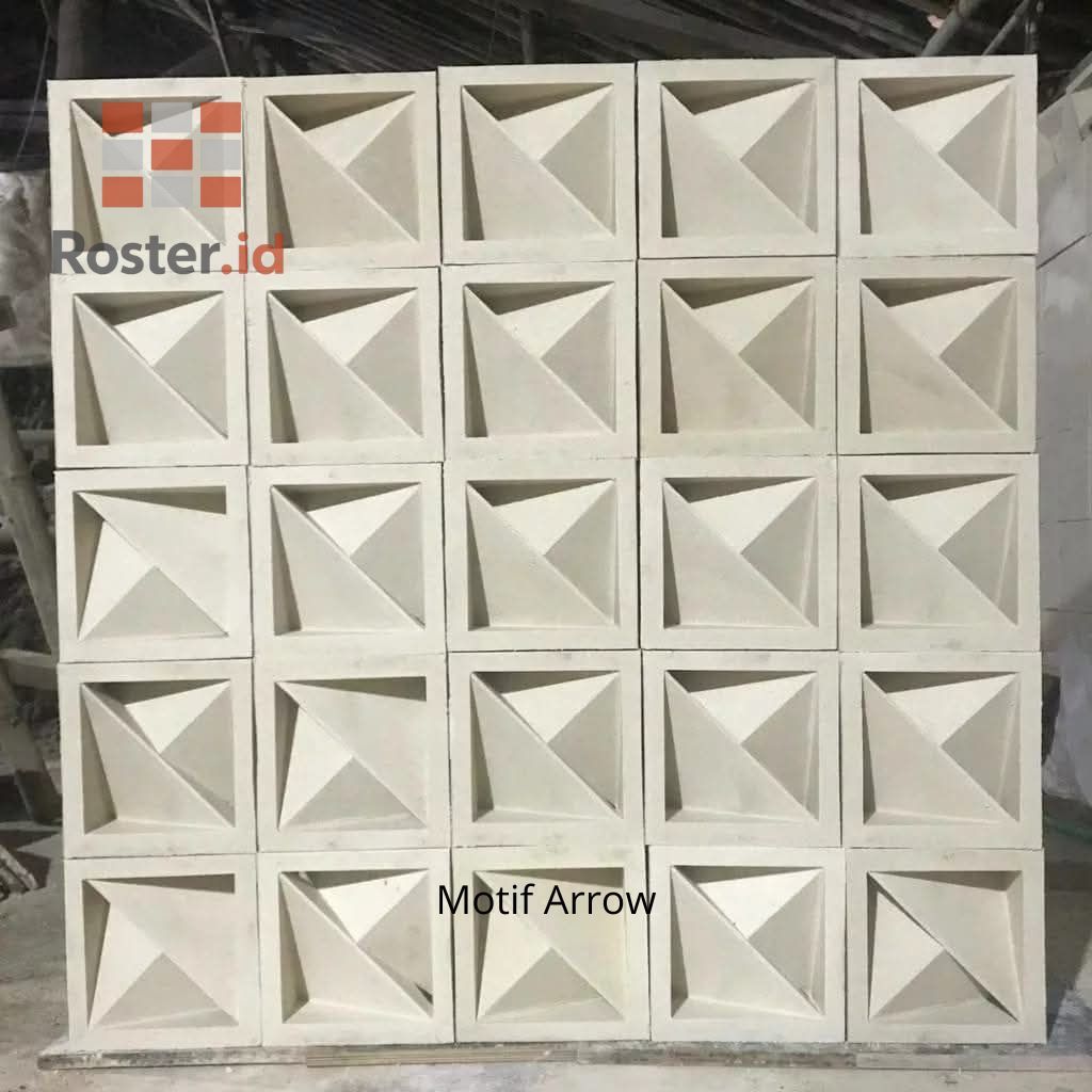 Jual Roster Beton Motif Arrow | Roster Pagar Minimalis | Roster Rumah ...