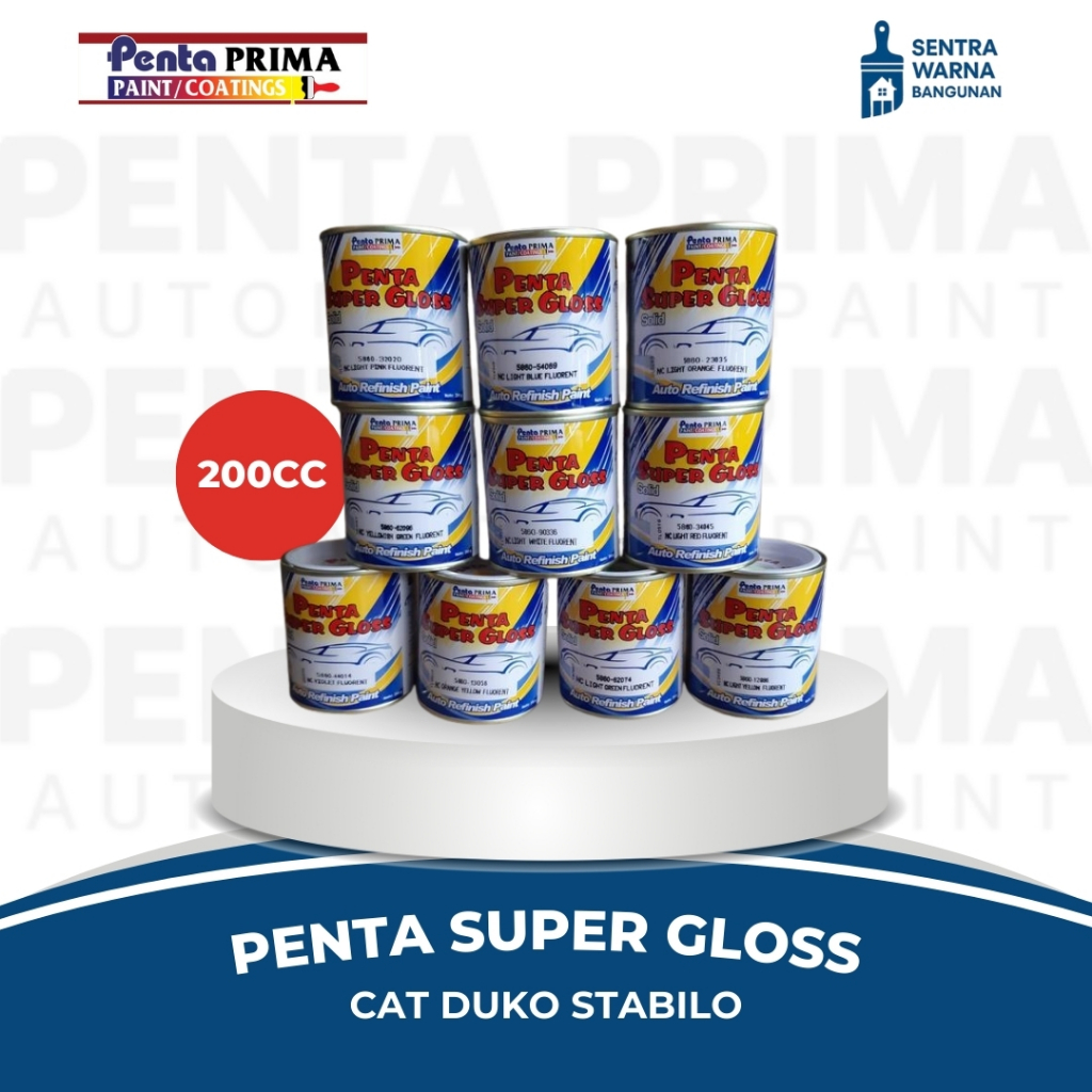 Jual Cat Duko Penta Warna Stabilo / Fluorescent Ukuran I 200 cc ...