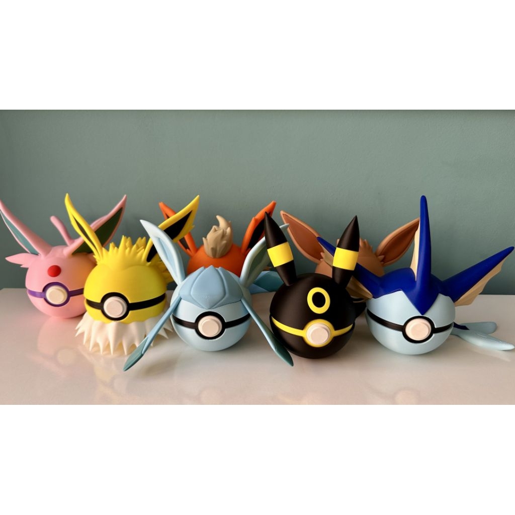 Jual Pokemon Ball 3D Printing PokeBall Pikachu Jolteon Umbreon Vaporeon ...