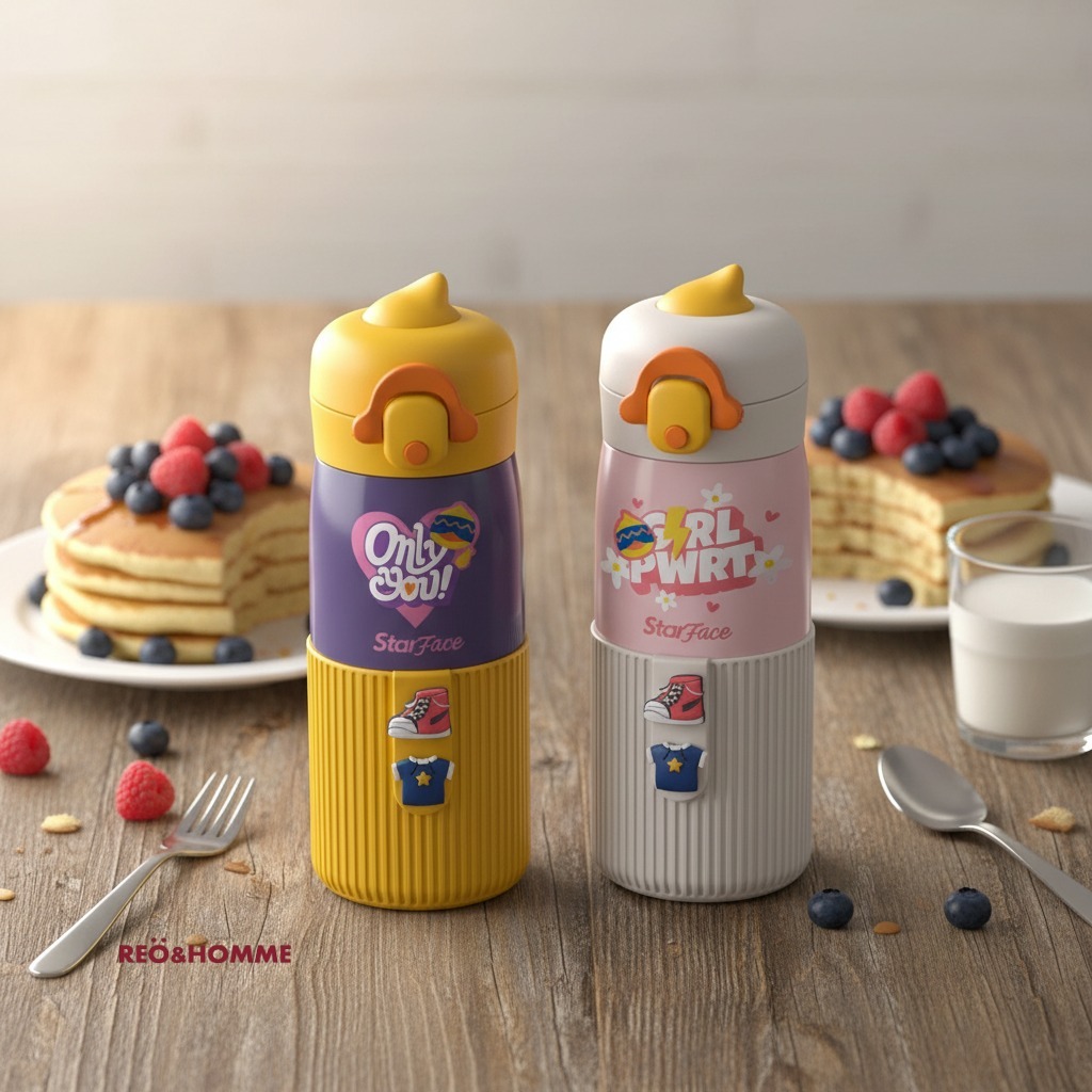 Jual Reo&Homme Botol Minum Air Panas Botol Termos Anak Anti Tumpah ...