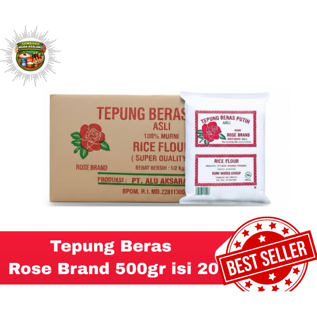 Jual Rose Brand Tepung Beras 1 Dus Isi Terlengkap & Harga Terbaru Juni ...