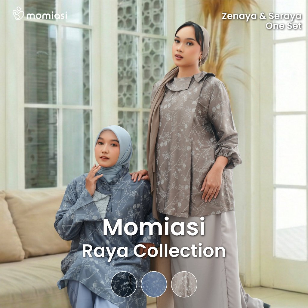 Jual Momiasi - One Set Zenaya dan One Set Seraya - One Set Tunik Melayu ...