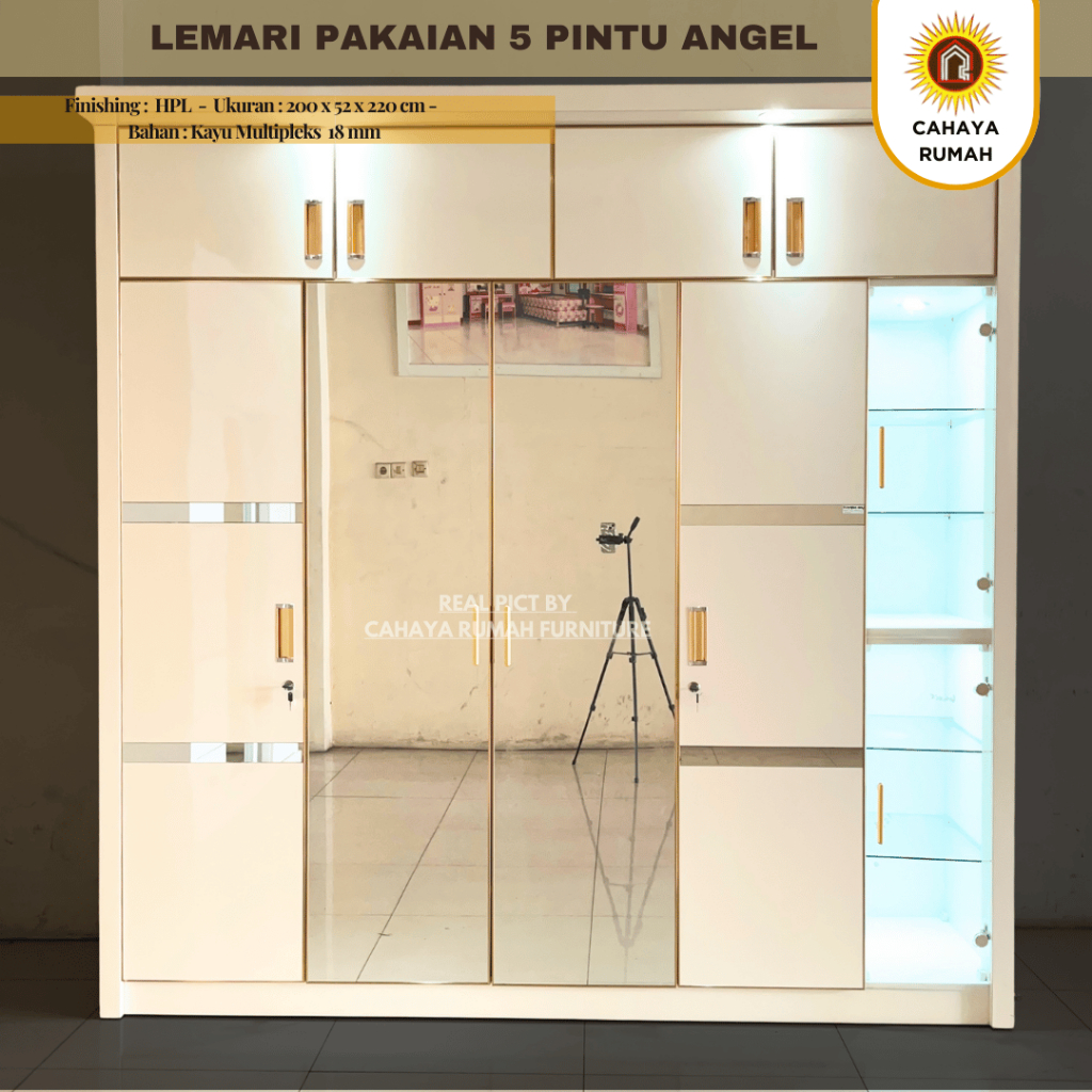 Jual Cahaya Rumah Jalan Baru - Lemari Pakaian 5 Angel - Full HPL ...