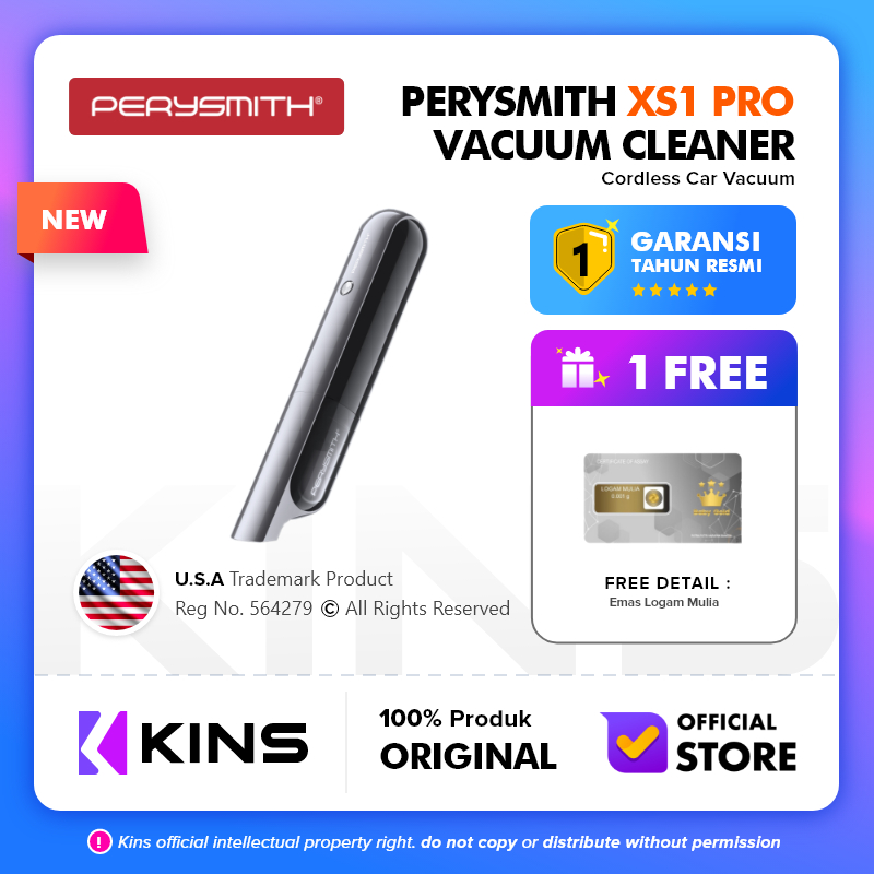Jual PerySmith XS1 Pro Cordless Vacuum Cleaner 15000PA Car Vacuum ...
