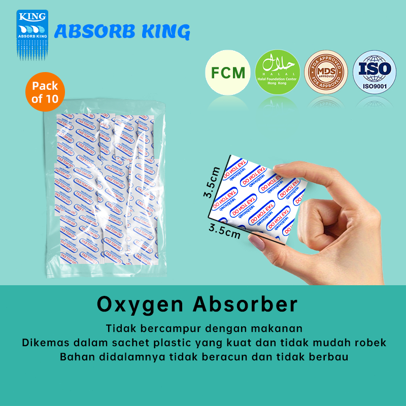 Jual Absorb King Silica Gel Oxy Absorb FoodGrade 1 Gram - Sachet ...