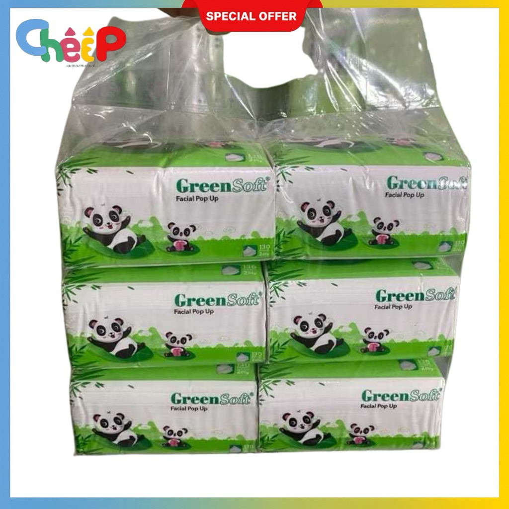 Jual (DAPAT 6 TISU) BELI BANYAK LEBIH MURAH GREENSOFT POP UP 130 SHEET ...