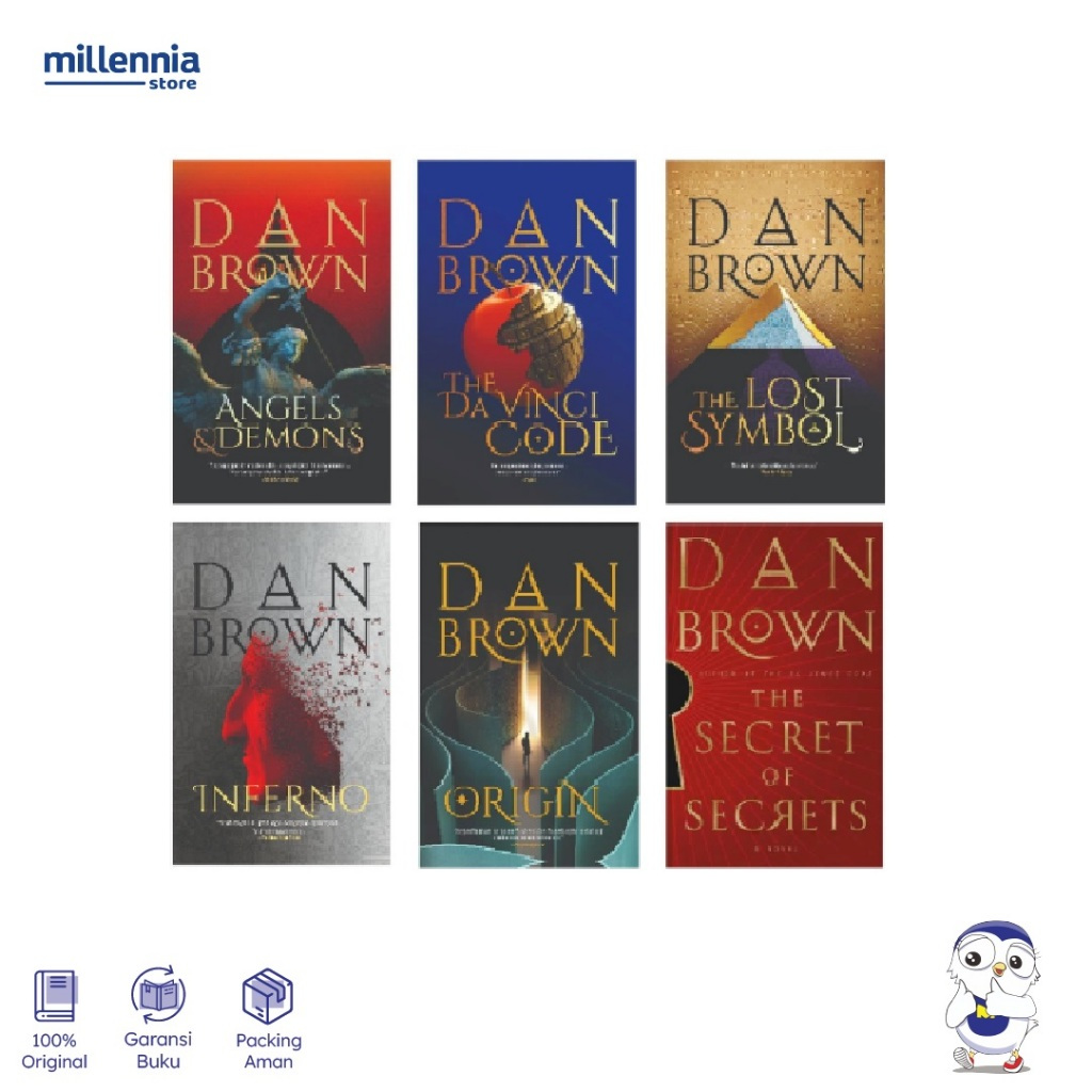 Jual Novel Karya Dan Brown: Angels and Demons - The DaVinci Code - The ...