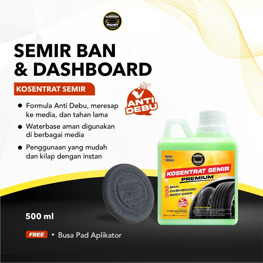 Jual KONSENTRAT SEMIR PREMIUM 500 ML SEMIR BAN JOK SEMIR DASHBOARD ...
