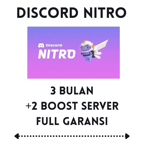 Jual DC NITRO PRO 3 BULAN + 2 BOOST SERVER FULL GARANSI DISCROD DISCORD ...