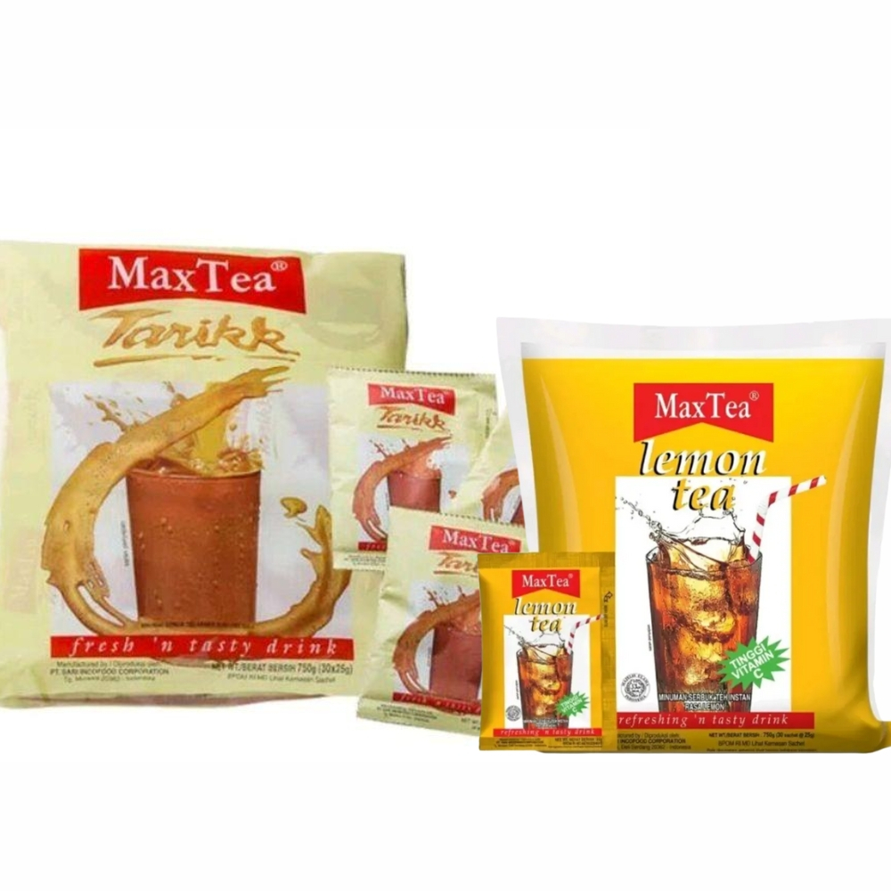 Jual Max Tea Tarik & Max Tea Lemon 750gr (25grx30 Sachet) | Shopee ...