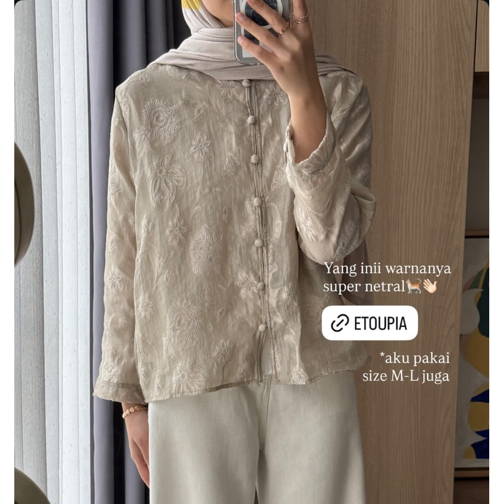 Jual Nami Osmanthus Shirt by Fabe.co / Atasan Wanita Motif ( BANYAK ...