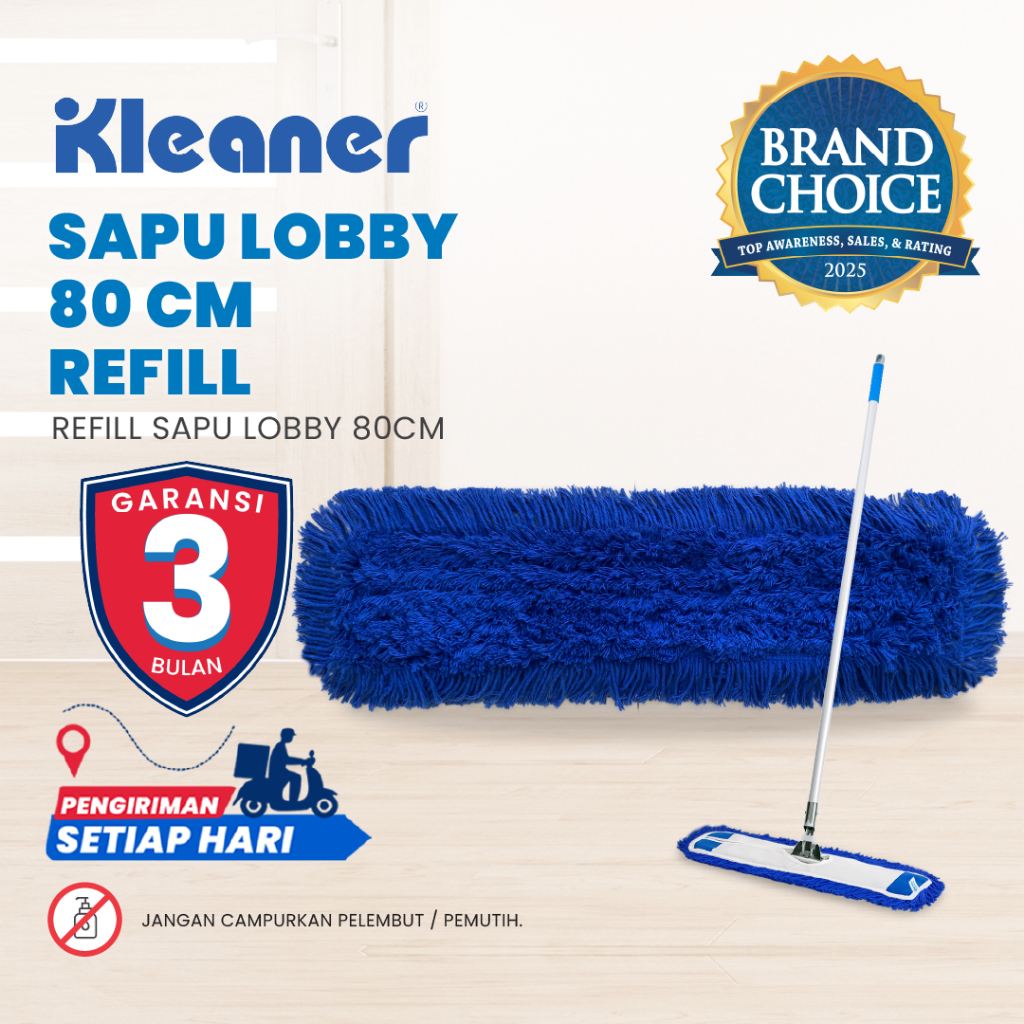 Jual Kleaner Refill Kain Alat Sapu Lobby Duster 80 cm Pembersih Lantai ...