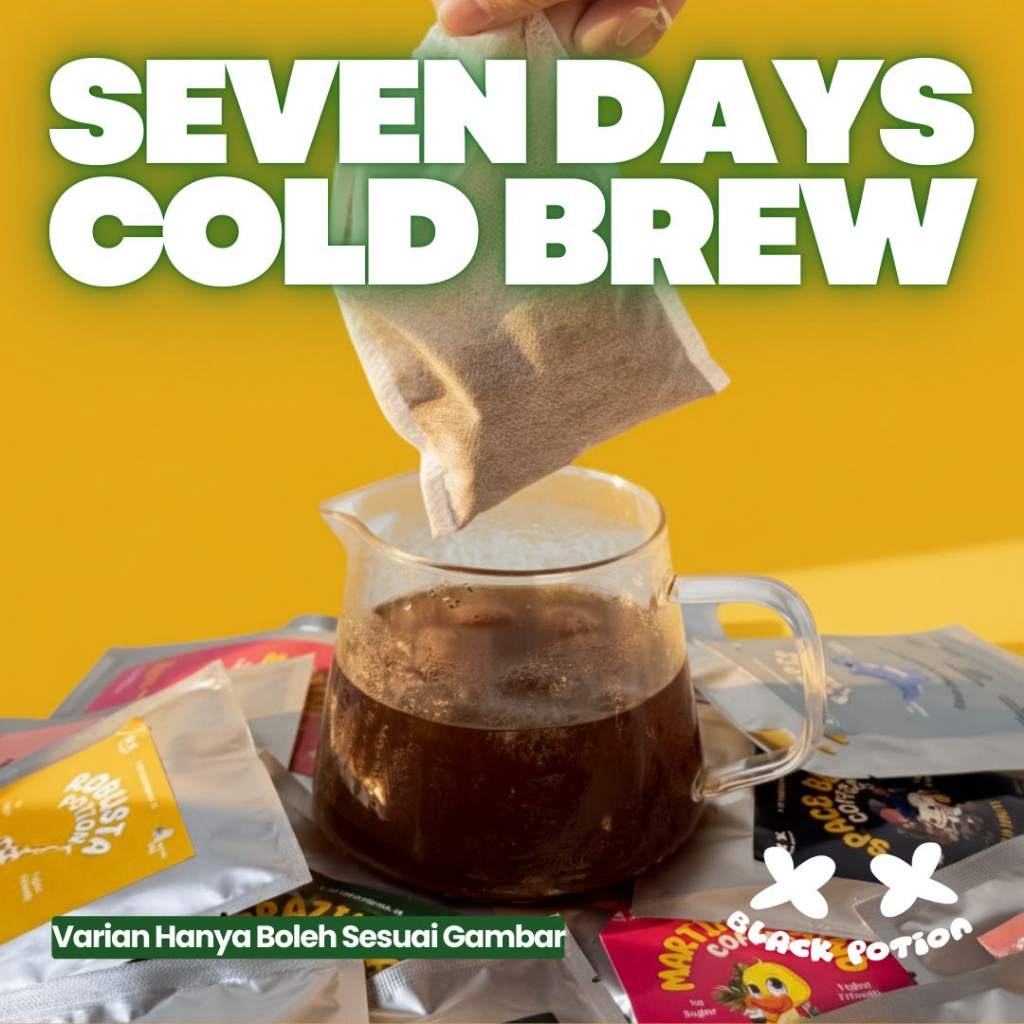 Jual Seven Days Cold Brew Instant Filter Coffee By Black Potion ...