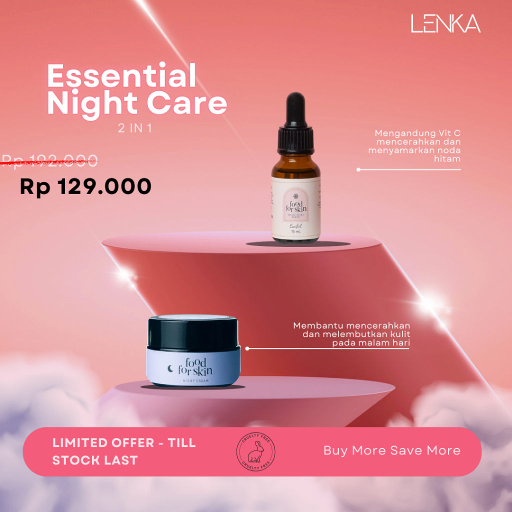 Jual Lenka - Food For Skin - Bundling Essential Night Care ...