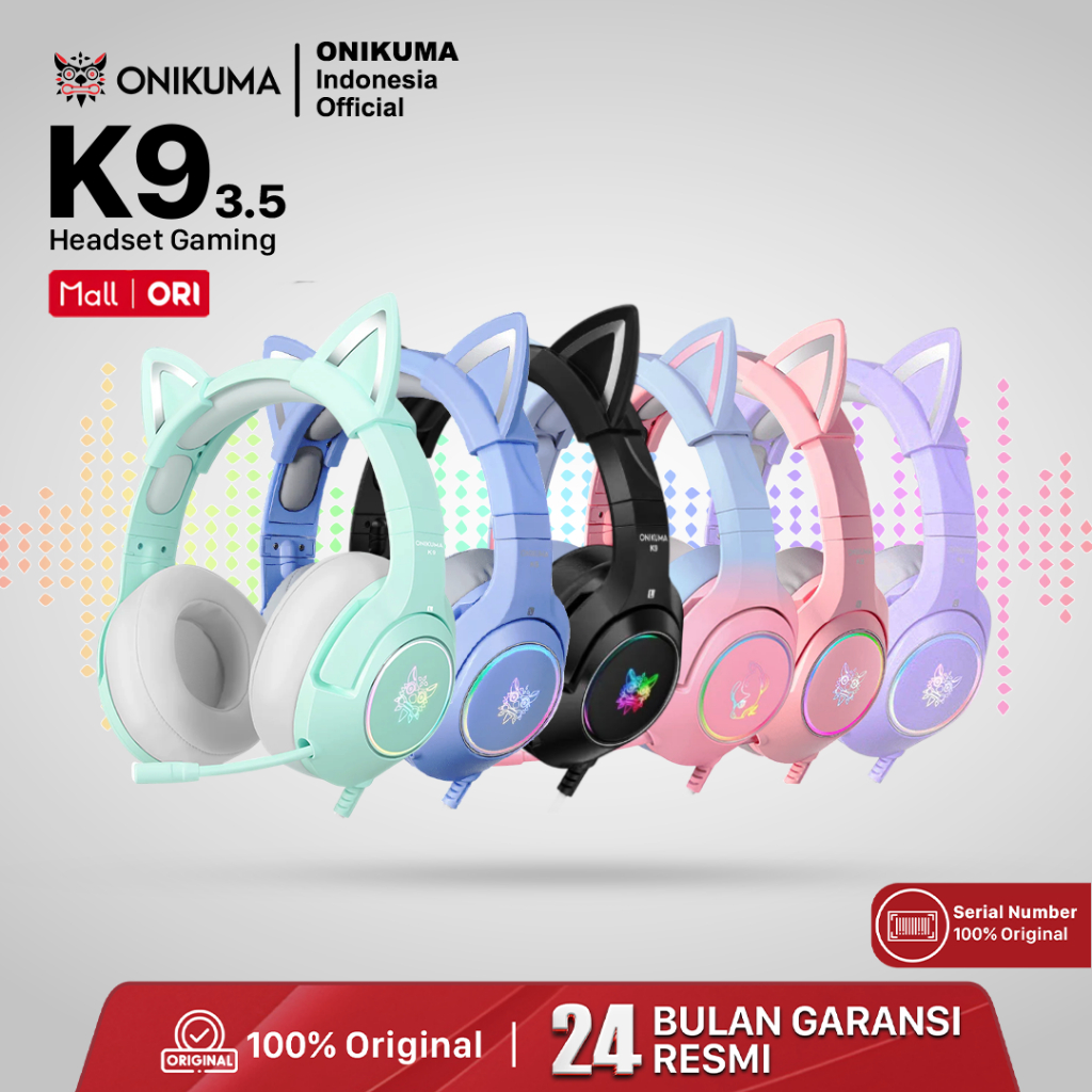 Jual ONIKUMA K9 Headset Gaming Elite Stereo Headphone Gaming Type Cat ...