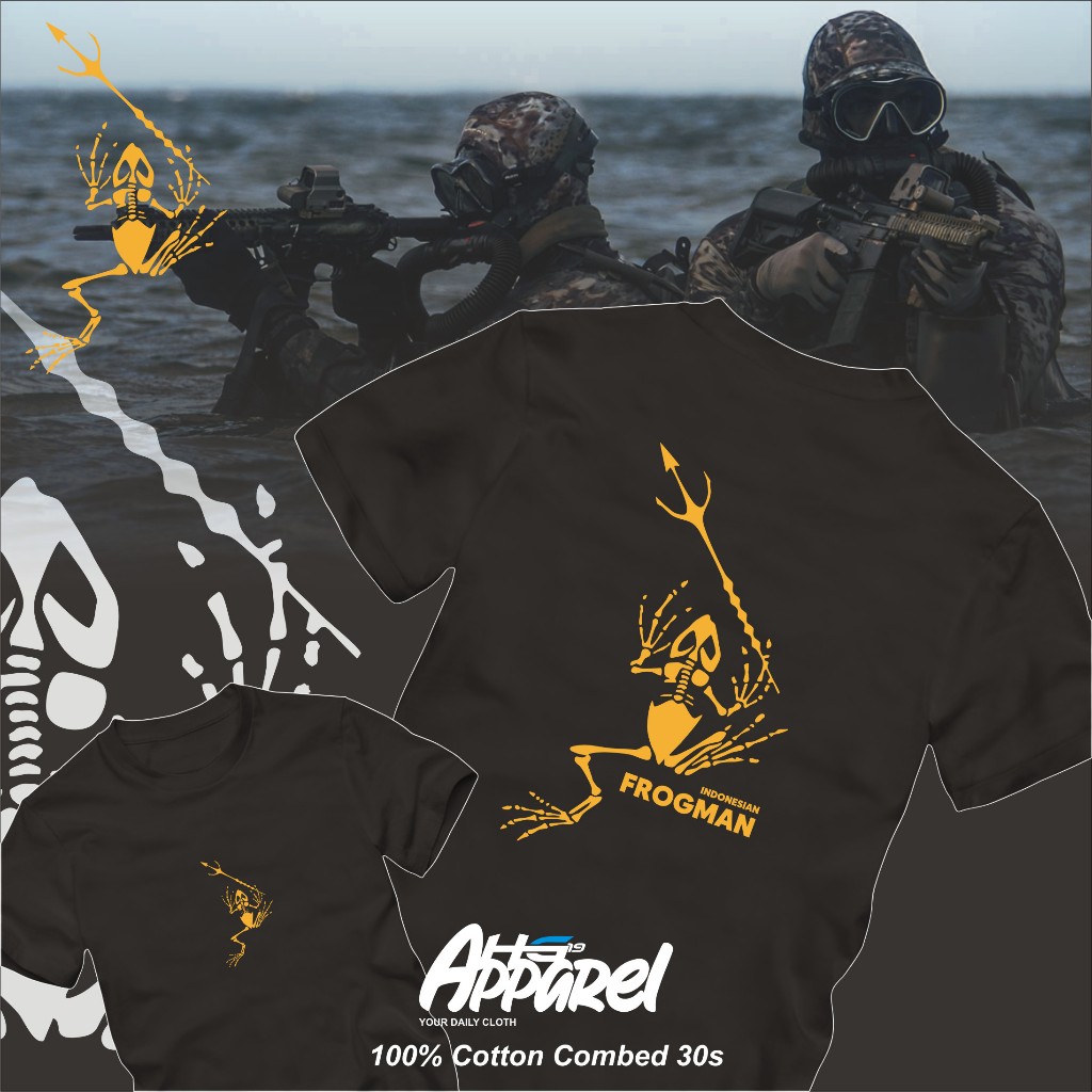 Jual Indonesian Frogman T-Shirt Premium Quality | Shopee Indonesia