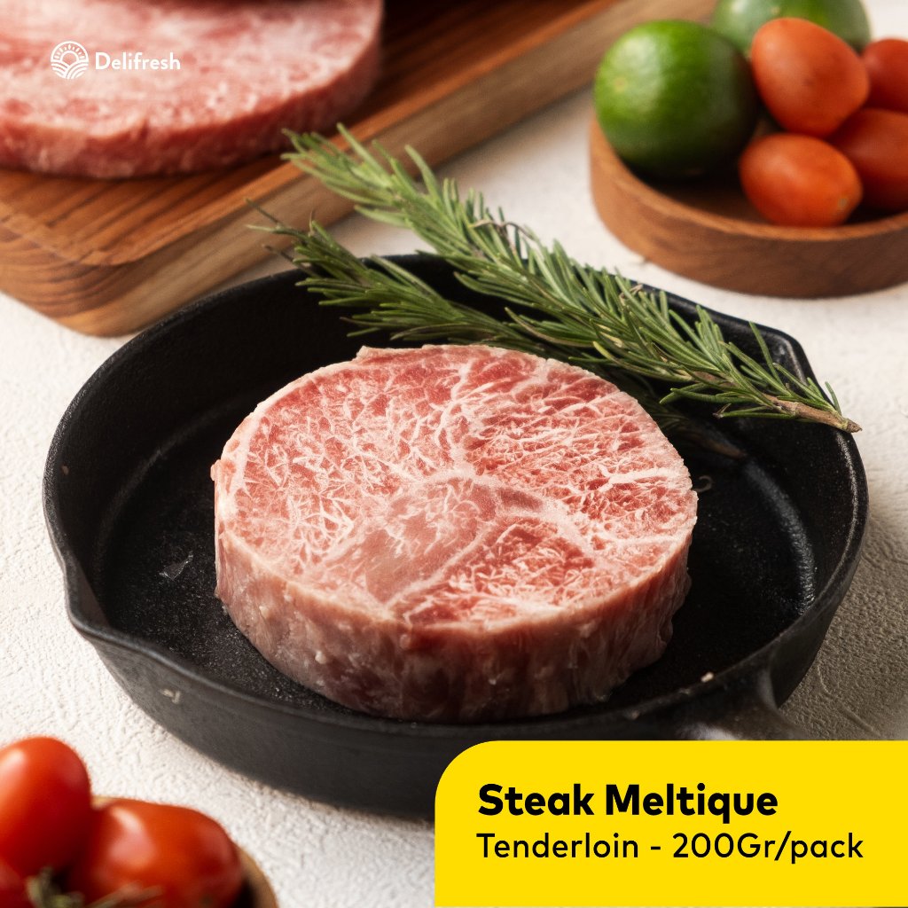Jual Beef Tenderloin Steak Meltique 200Gr | Delifresh | Shopee Indonesia
