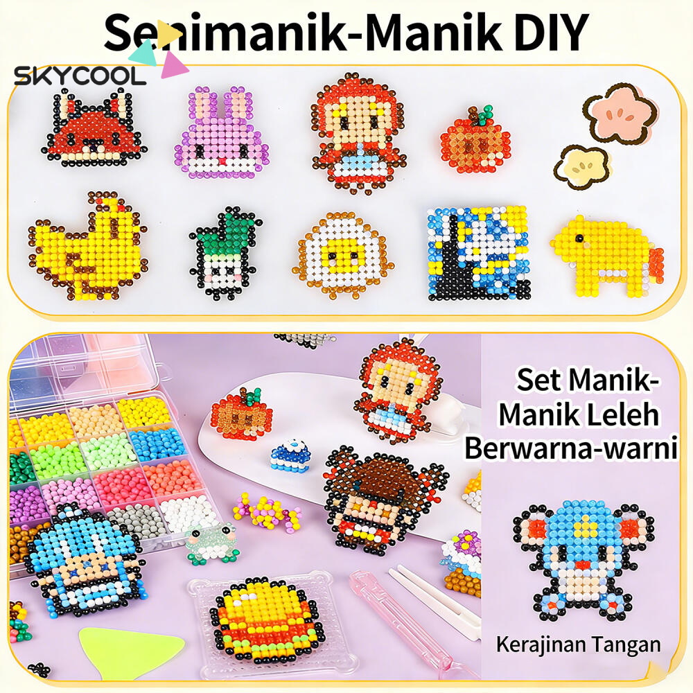 Jual Kit Manik-manik DIY Multiwarna Mainan Manik-manik Kreatif Puzzle ...