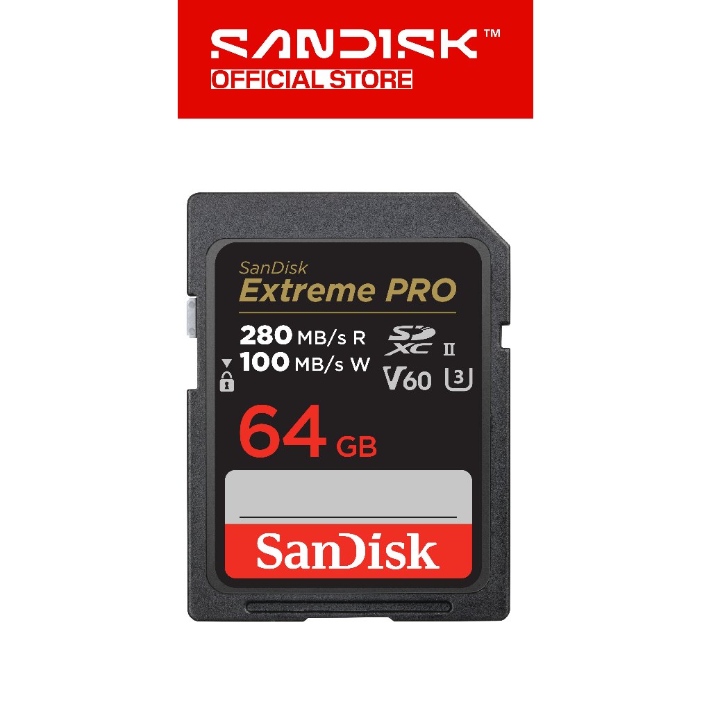 Jual SANDISK SDXC Card Extreme Pro 64GB UHS-II U3 V60 for 4K UHD (Up to ...