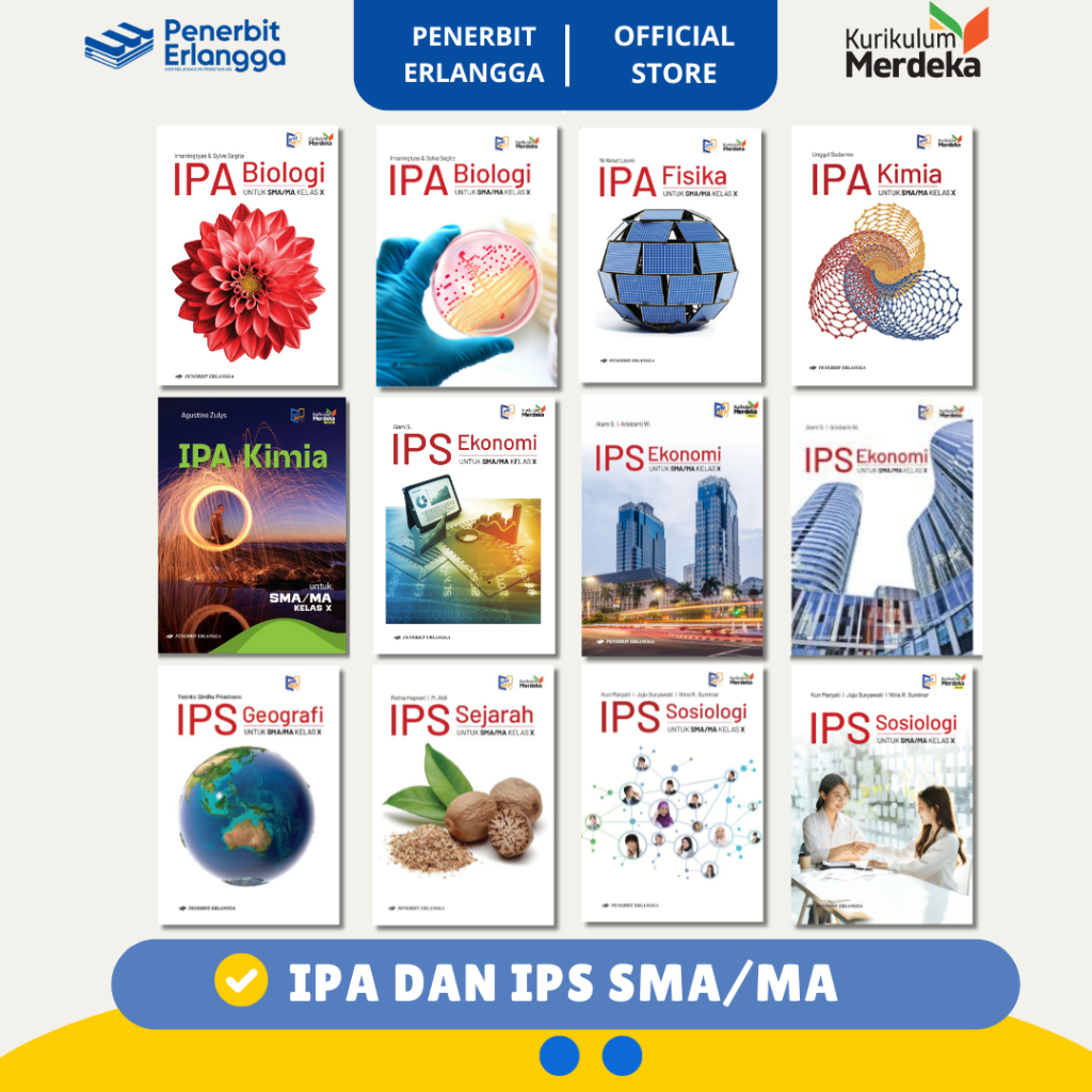 Jual [Erlangga Official] Ipa dan Ips Sma/Ma Kelas 10 - Kurikulum ...