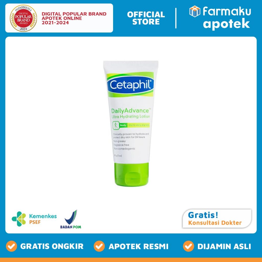 Jual Cetaphil Daily Advance Ultra Hydrating Lotion Tube 85 gr - ASB ...