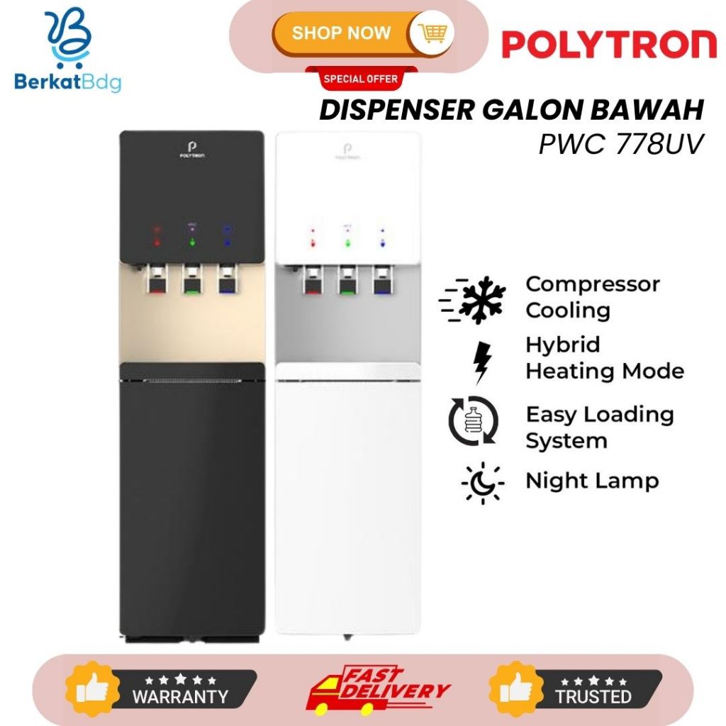 Jual DISPENSER POLYTRON PWC 778 XUV GALON BAWAH | Shopee Indonesia