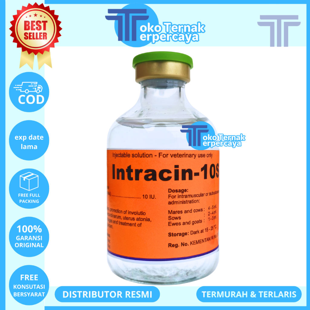 Jual INTRACIN 10S 50ml - Pelancar Kelahiran Hewan & Produksi Susu ...