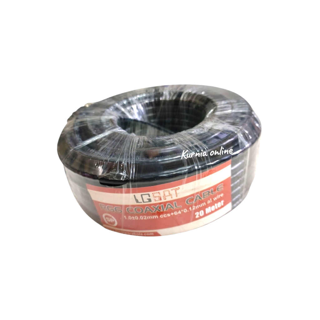 Jual Kabel parabola F to F antena tv digital RG6 20 Meter | Shopee ...