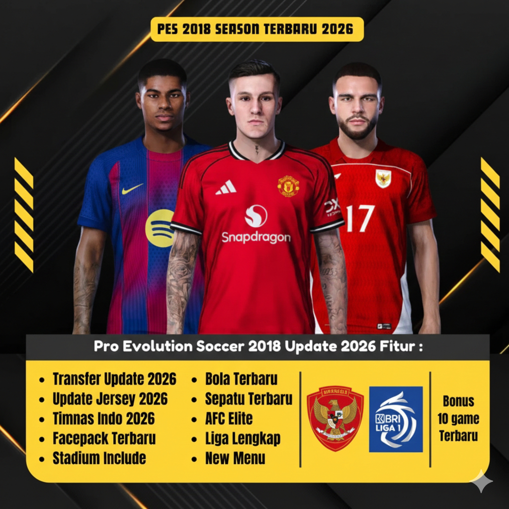 Jual PES 2018 PATCH MUSIM UPDATE 2026 - GAME PC - GAME LAPTOP - PC ...