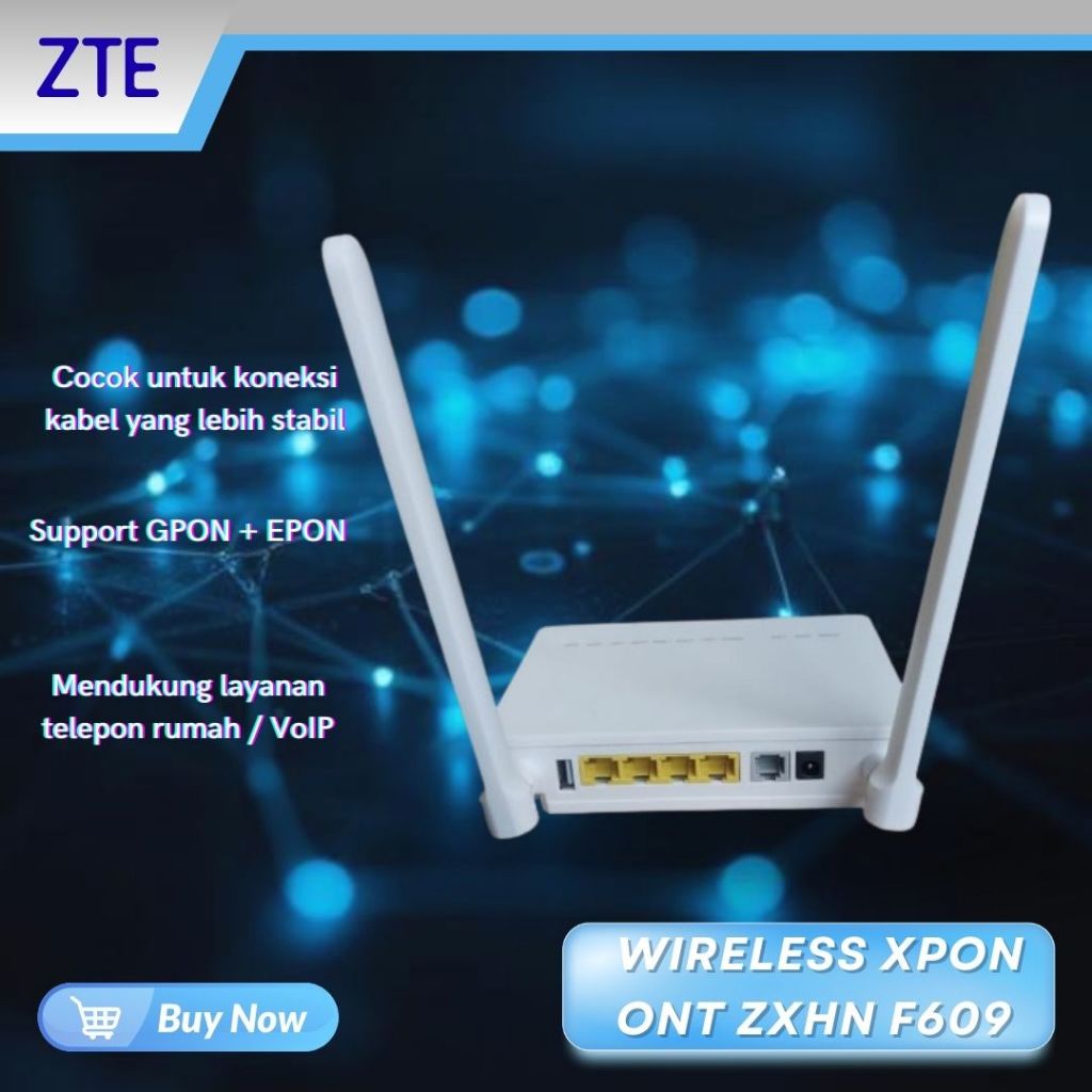 Jual ZTE WIRELESS XPON ONT ZXHN F609 | Shopee Indonesia