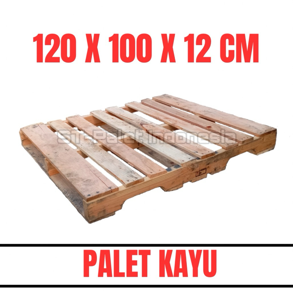 Jual Palet Kayu Bekas 120x100x12 cm | Pallet Kayu Industri Gudang ...