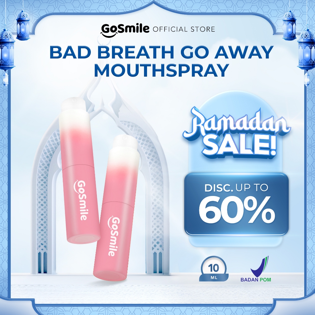 Jual Go Smile Bad Breath Go Away Mouthspray Peach - Mouth Spray Mulut ...