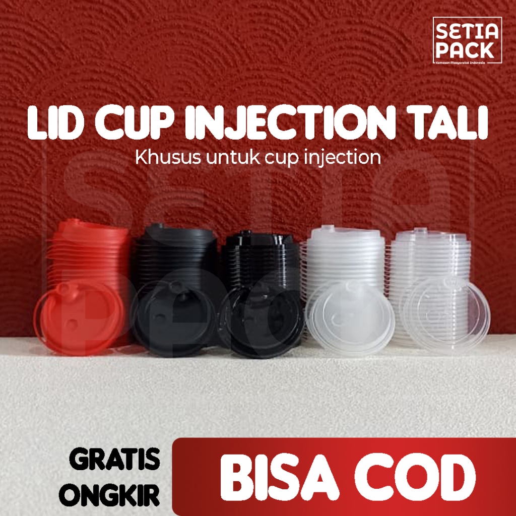 Jual Tutup Lid Gelas Plastik Minuman Cup Injection Per Pack 25pcs ...
