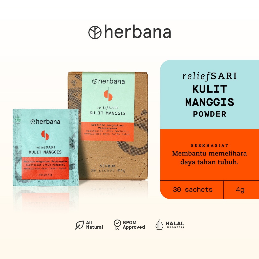 Jual Herbana Relief Sari Powder Kulit Manggis Memelihara Daya Tahan ...